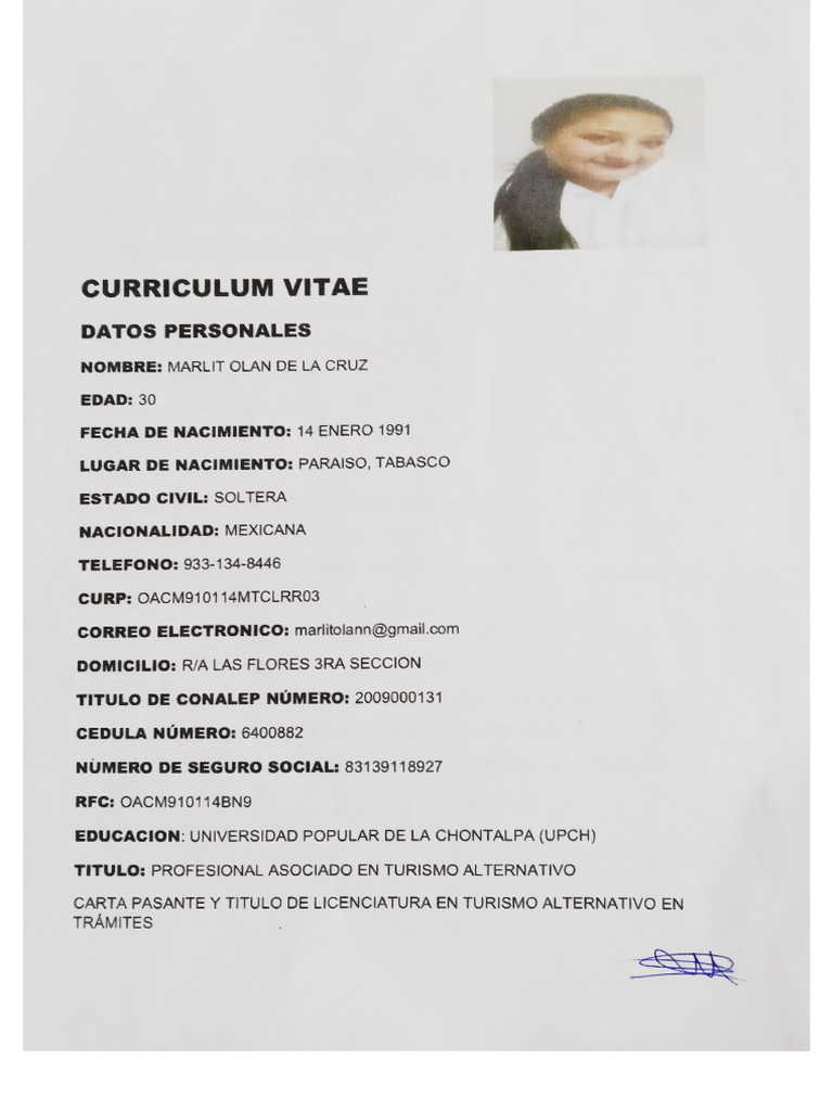 Olan de La Cruz Marlit | PDF