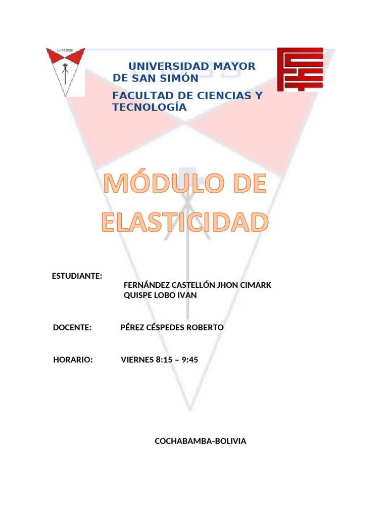 Elastic I Dad | PDF | El módulo de Young | Deformación (ingeniería)