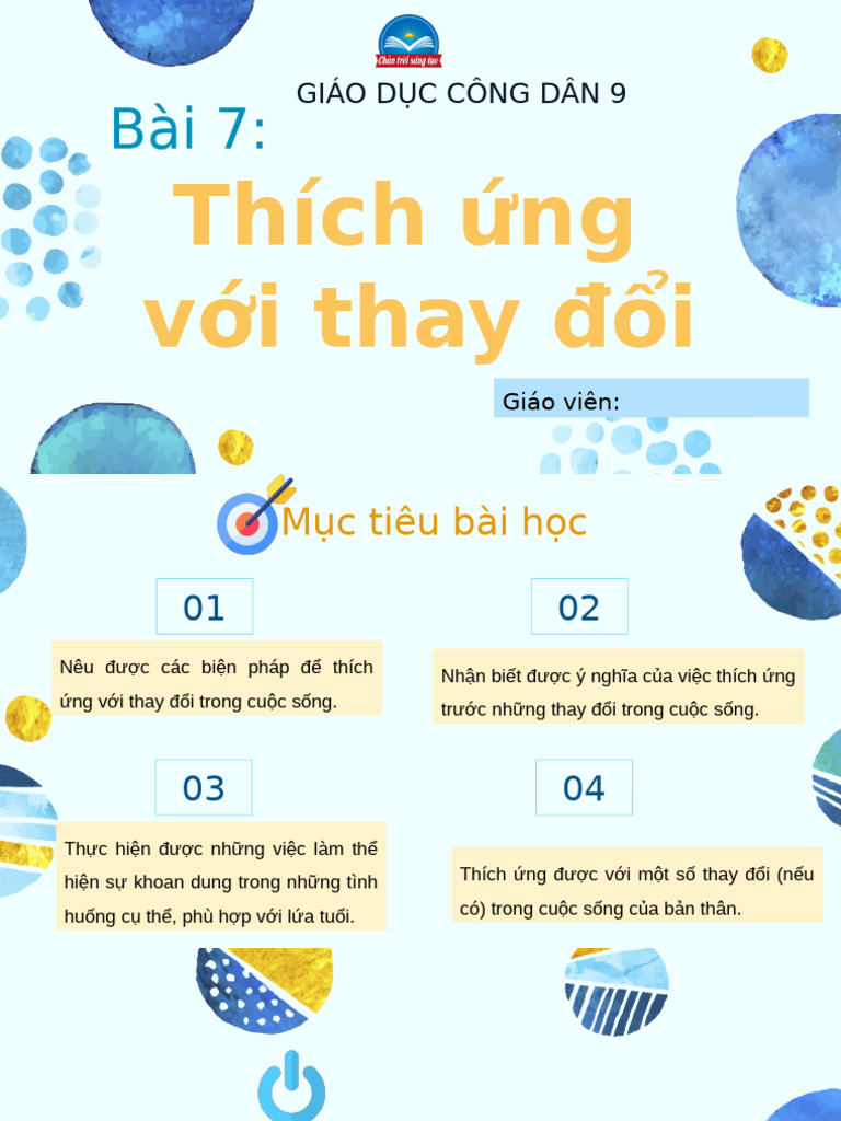 CTST Bai 7 Thich Ung Voi Thay Doi | PDF