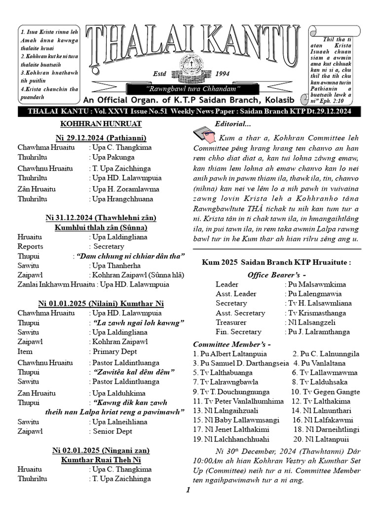 Saidan KTP Weekly News 2024 | PDF