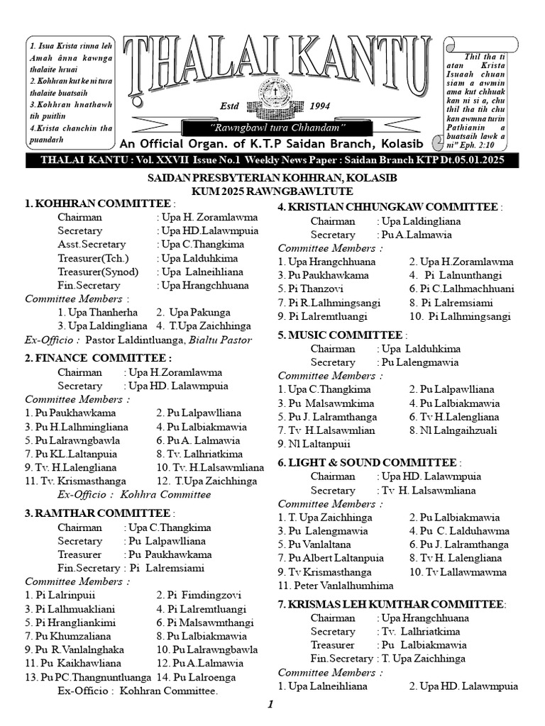 Saidan KTP Weekly Update | PDF