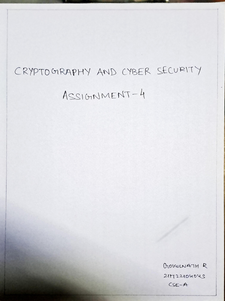 CCS ASSIGNMENT 4 | PDF