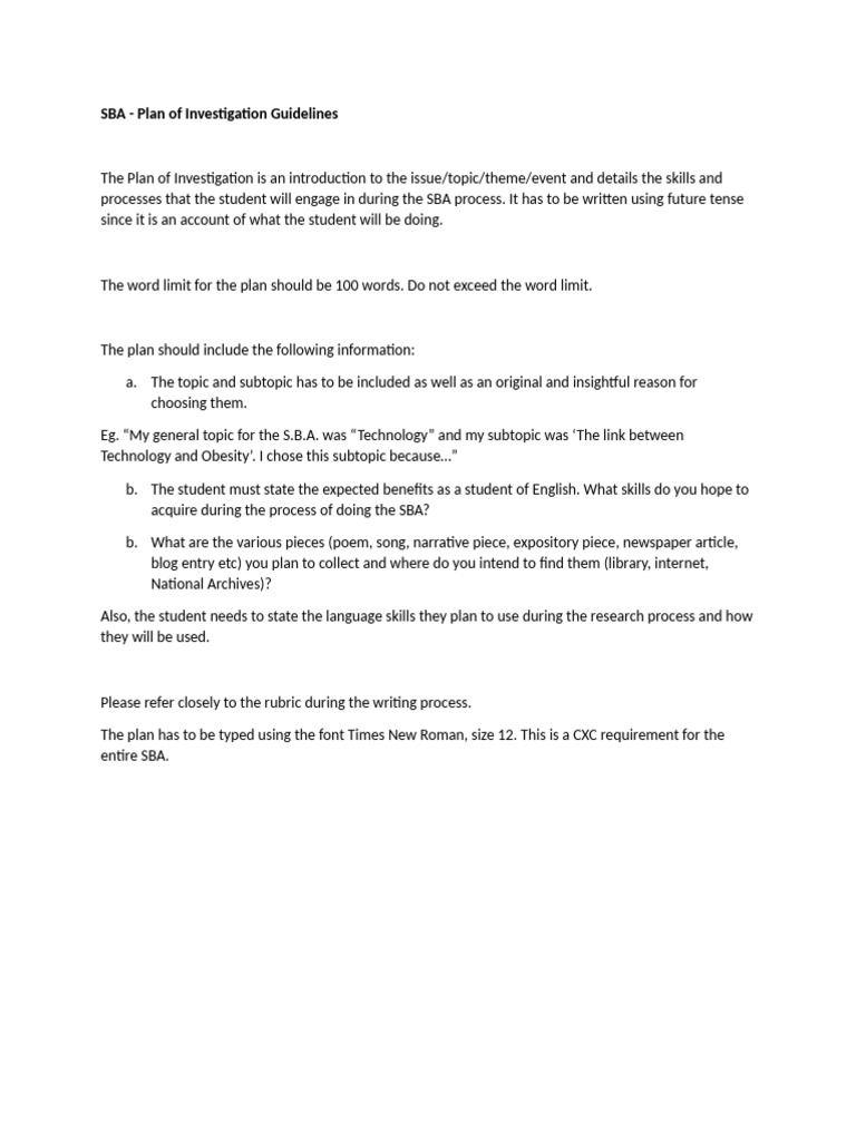 Sba | PDF | Essays | English Language