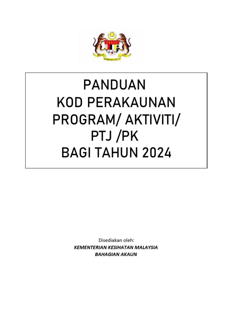 Kod Perakaunan Tahun 2024 | PDF