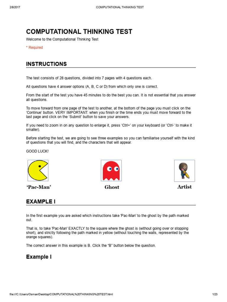 Roman Gonzalez Computational Thinking Test Ctt Pdf