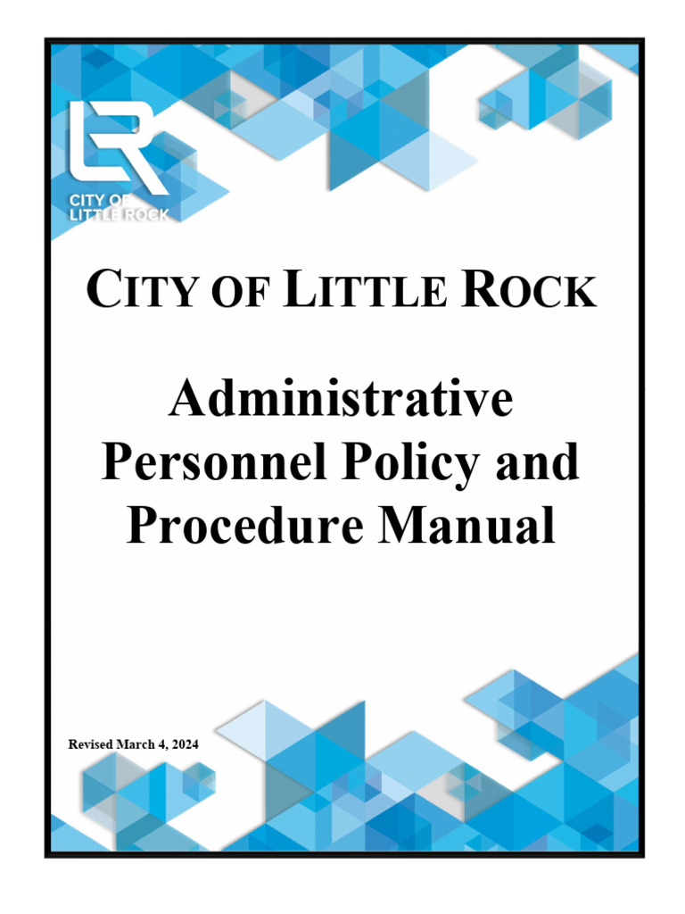 Administrative Personnel Policy and Procedure Manual 08052024 | PDF ...
