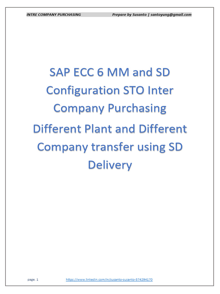 Stock Transfer Order Inter Company | PDF | Invoice | Logistics