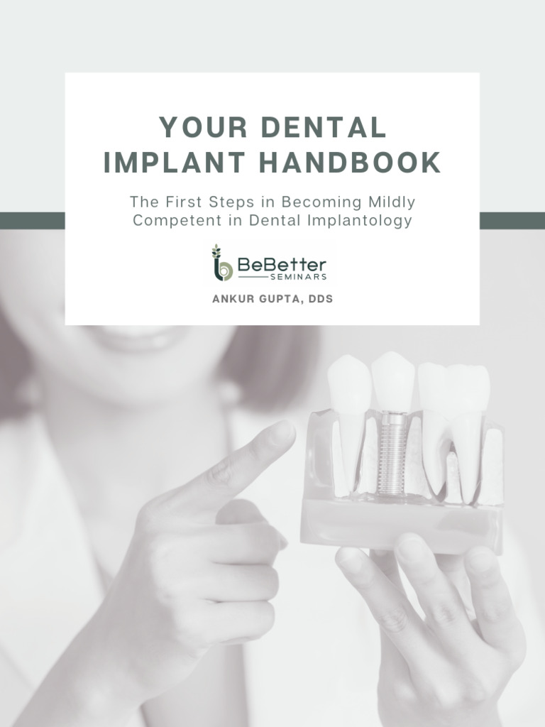 Dental Implantology Workbook Guide | PDF | Dental Implant | Dentistry