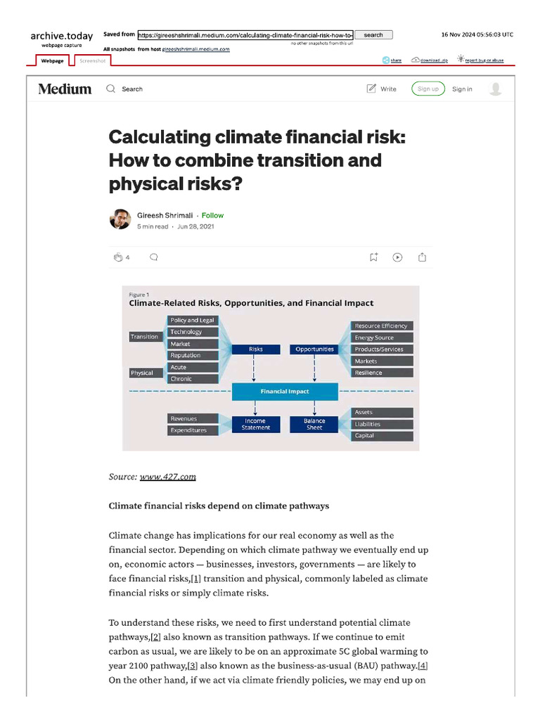 TCFD physical & Transitional Risks | PDF