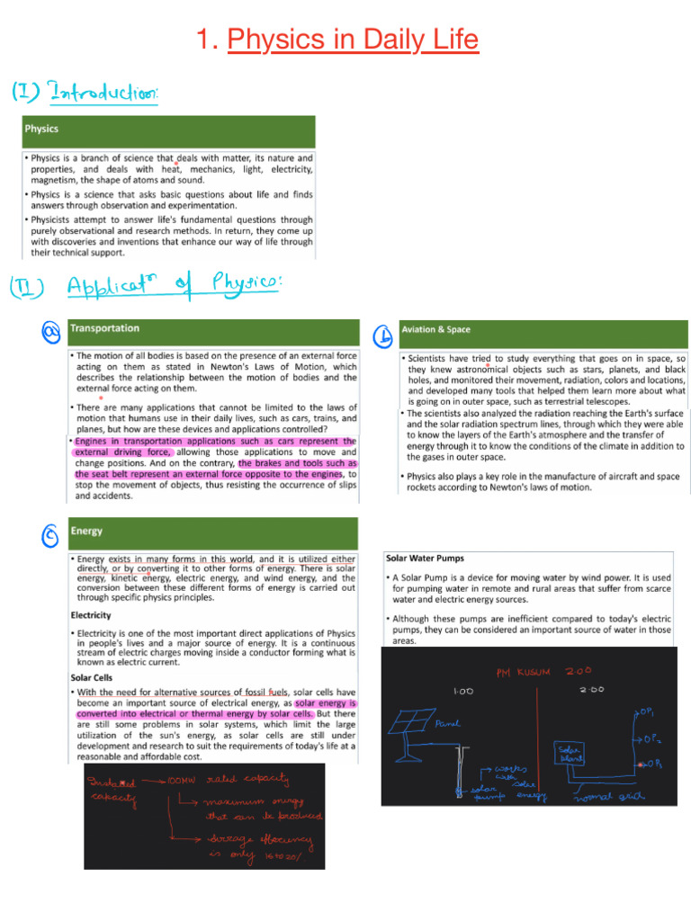 1. Physics in Daily Life | PDF