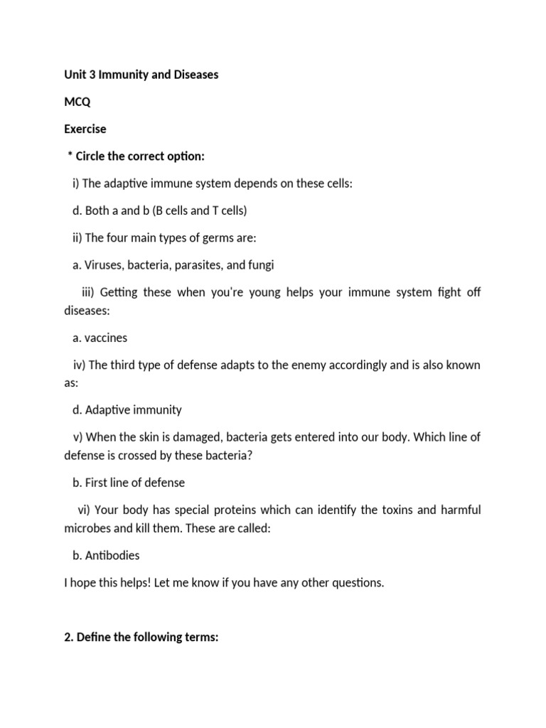 Vii Final Science | PDF | Immune System | Weight