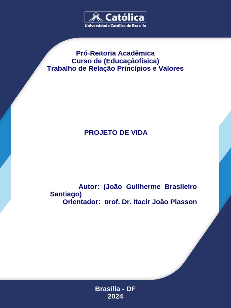 Capa Projeto de Vida 2 | PDF