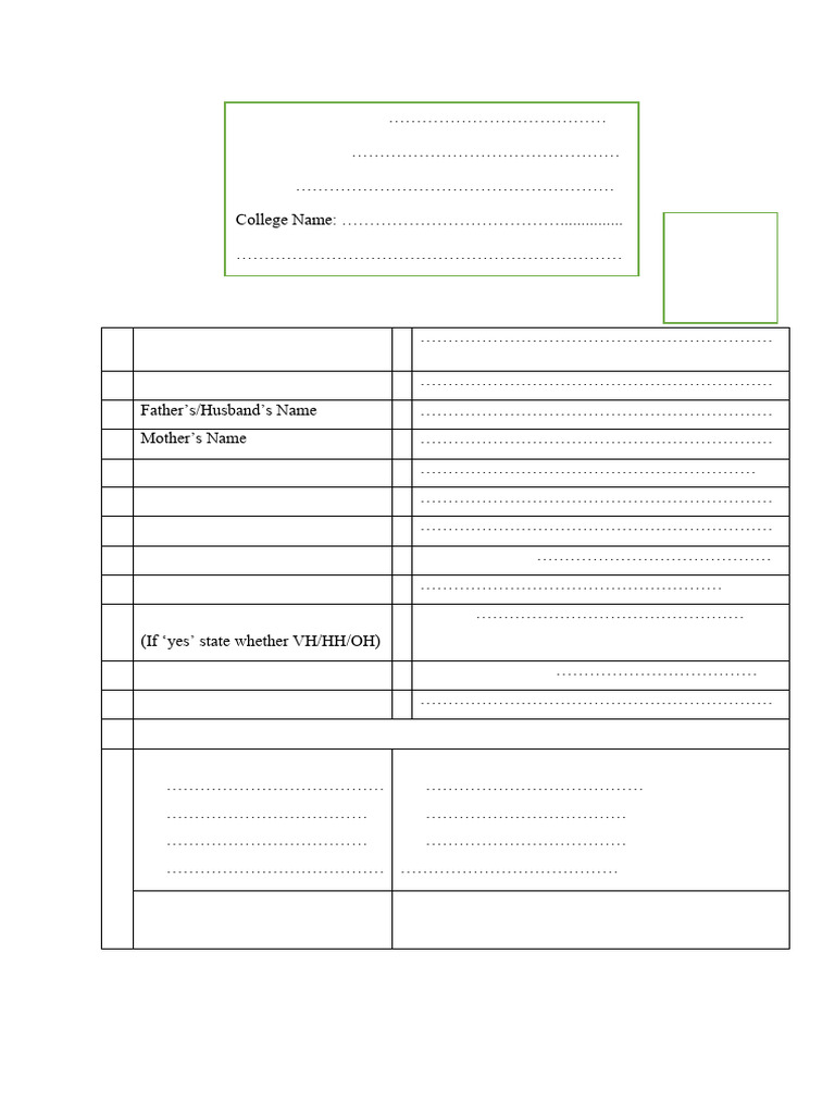 Guest Lecturer Application Form | PDF | Vocational Education ...
