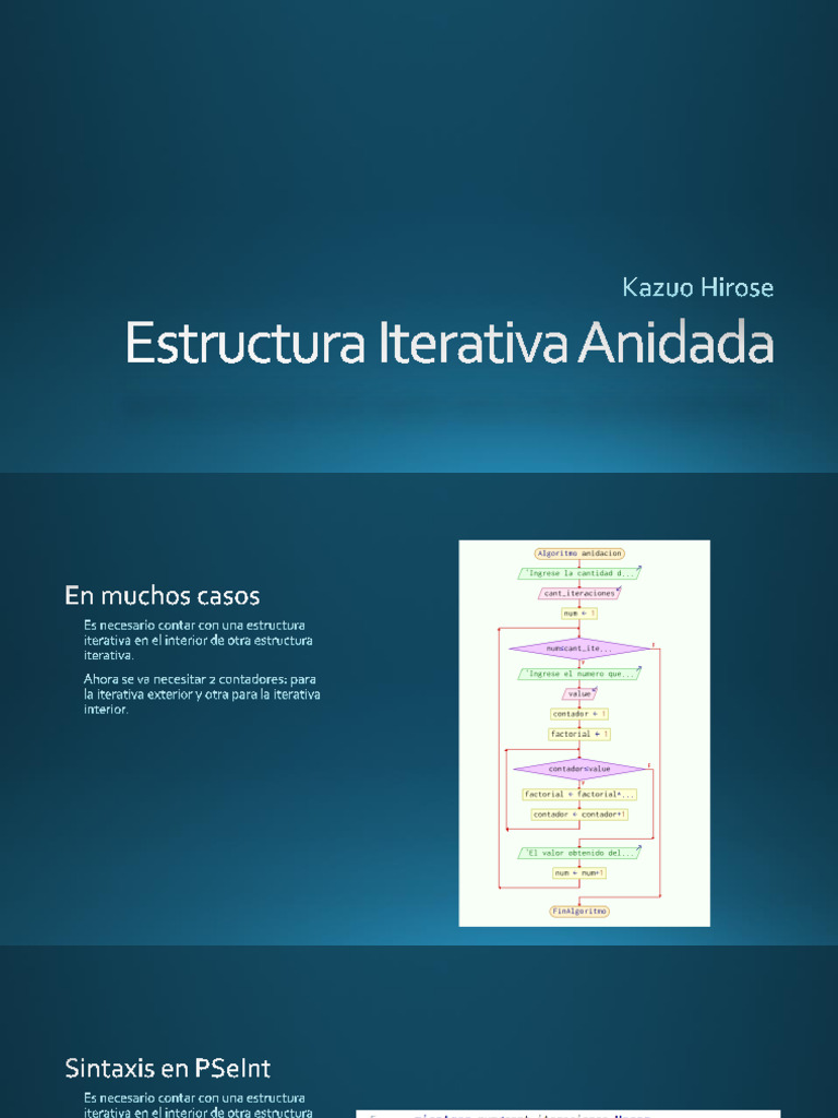 Estructura Iterativa Anidada | PDF