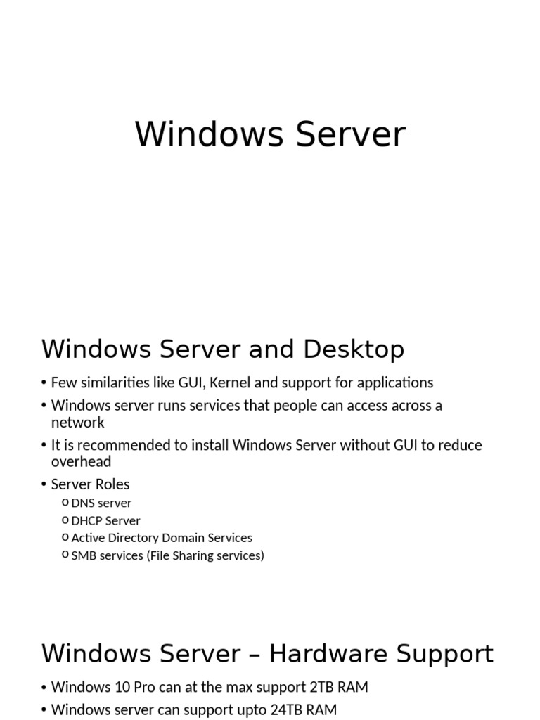 Windows Server | PDF