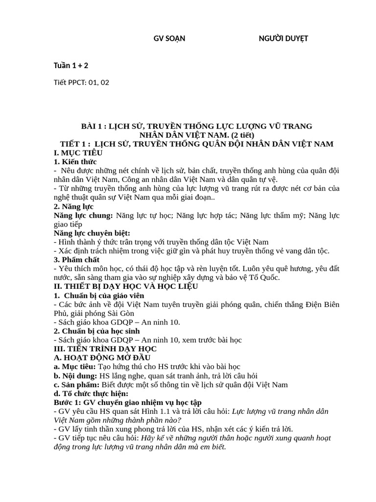 QPAN 10 bài 1 - tuần 1, 2 | PDF