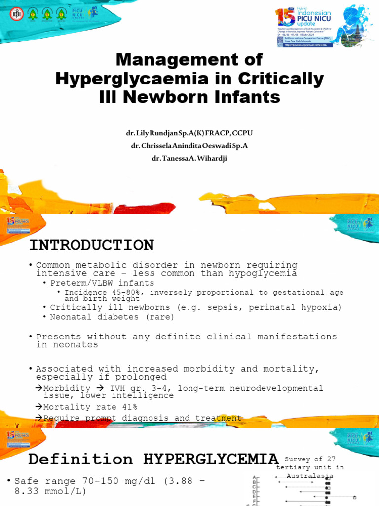 Lily Rundjan - Management of Hyperglycemia in Critically Ill Newborn ...