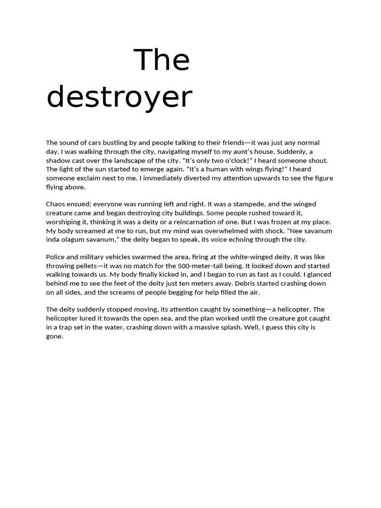 The Destroyer | PDF