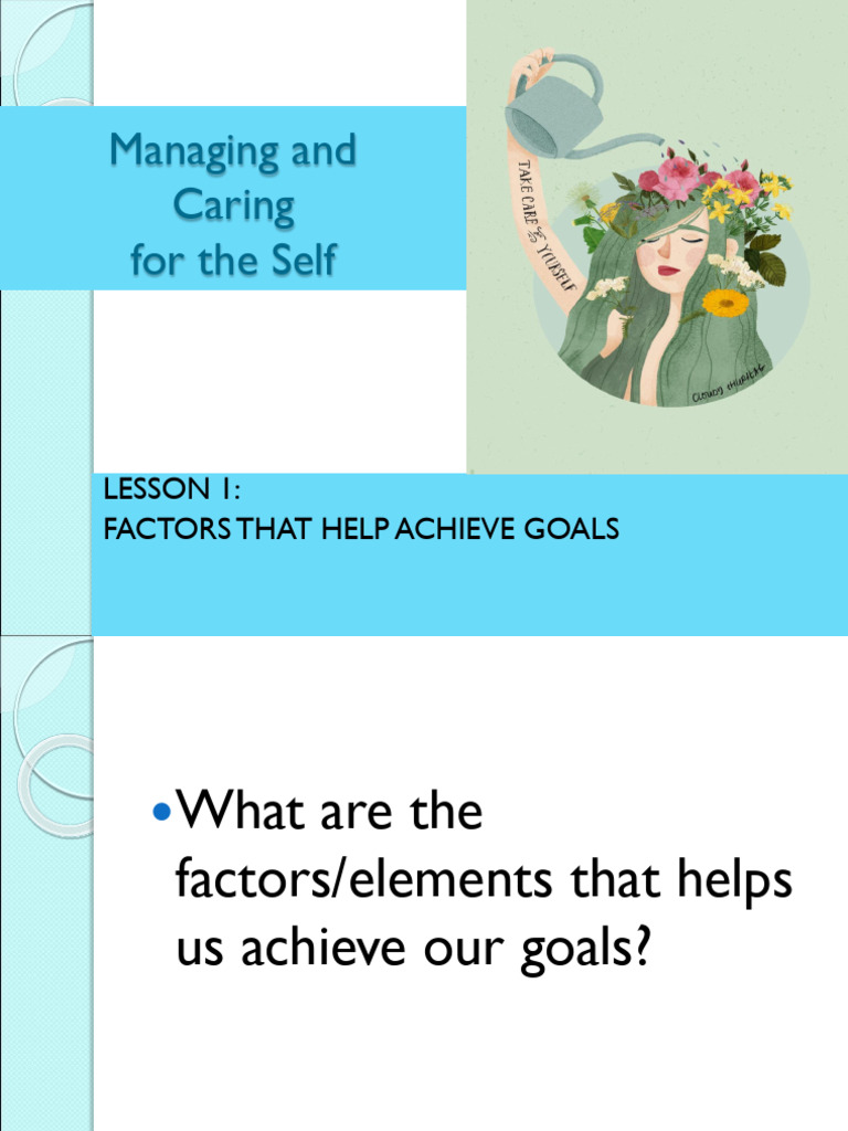 Module 15 Factors That Help Achieve Goals Official 1 | PDF | Self ...