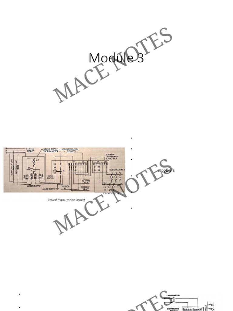 BEE Module 3 | PDF | Electrical Wiring | Insulator (Electricity)