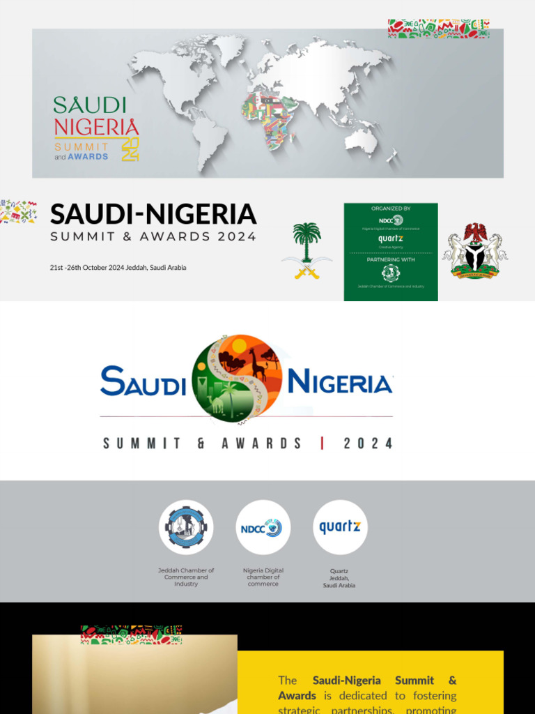 Saudi Nigeria Summit Brochure 6-1 | PDF