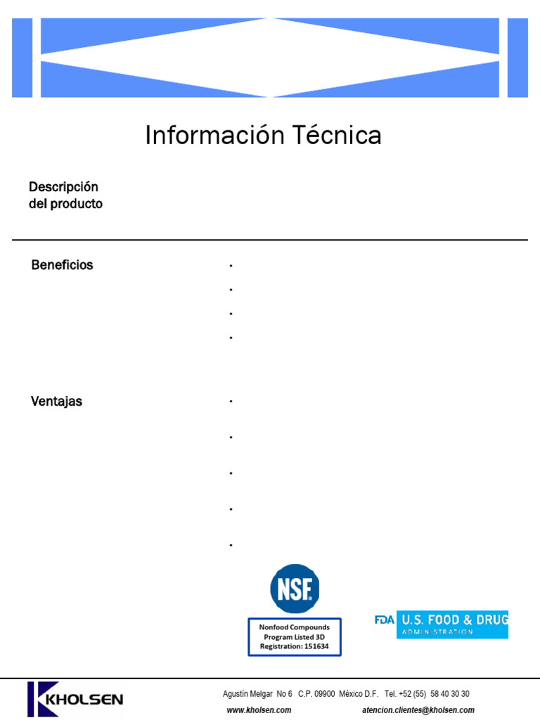 Desinfectante Bac-Quatro para Alimentos | PDF | Agua | Alimentos
