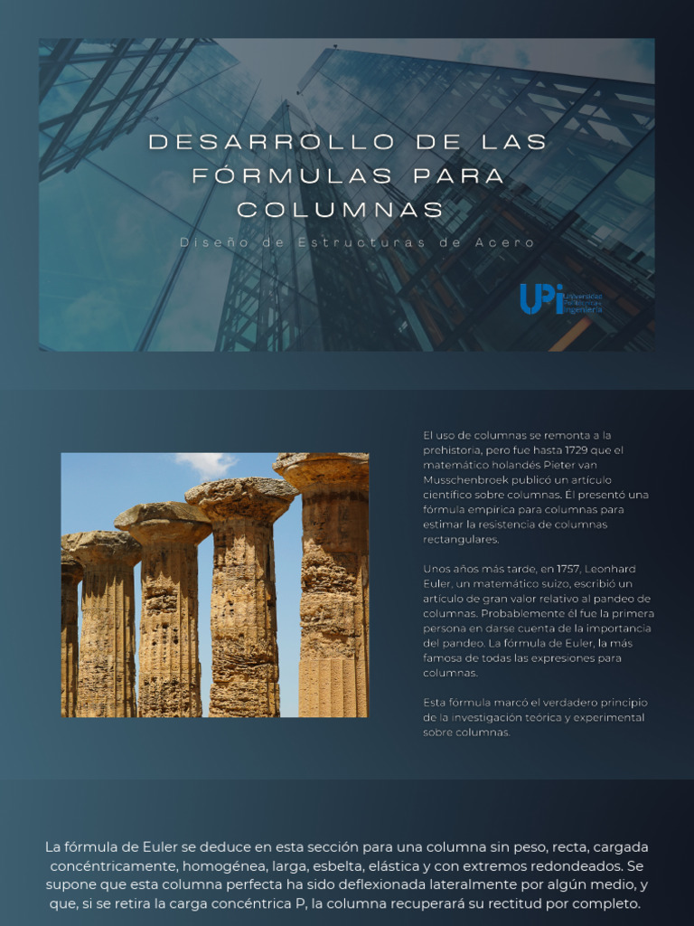 Desarrollo de Formulas para Columnas | PDF