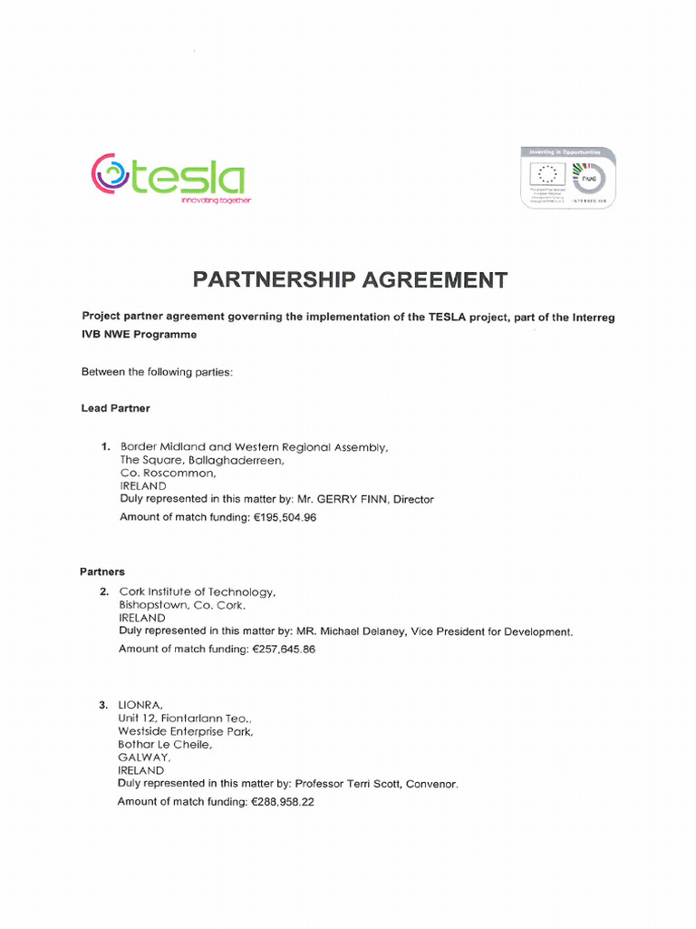 Tesla Signed Agreement | PDF