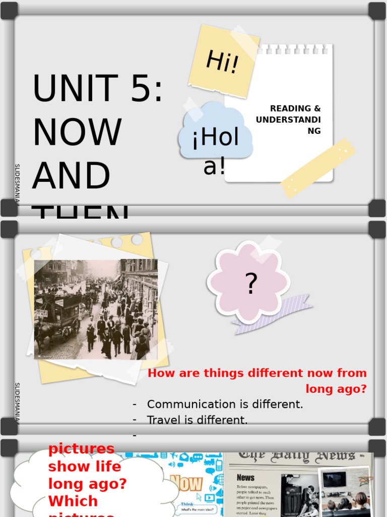 Comparing Past and Present Life | PDF