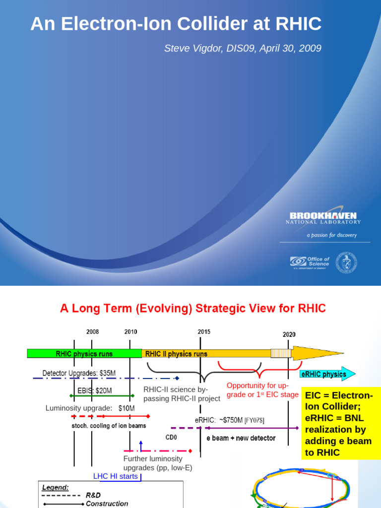 Electron-Ion Collider Overview at RHIC | PDF | Quantum Chromodynamics ...