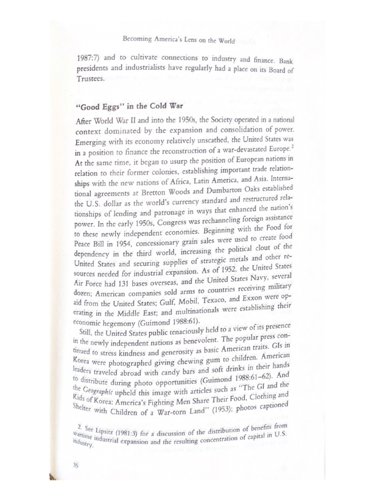 Becoming America's Lens On The World | PDF