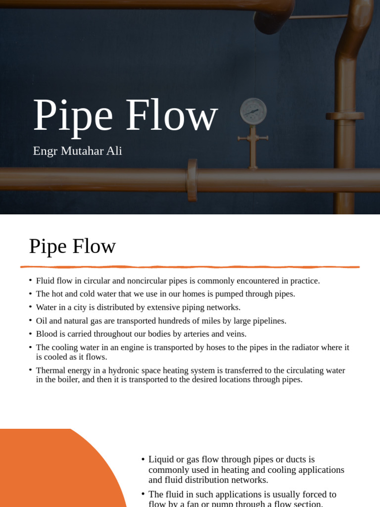 Pipe Flow | PDF | Turbulence | Laminar Flow