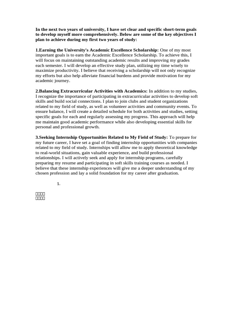 In The Next Two Years of University | PDF