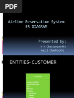 E-R Diagram of Airline Reservation System | PDF | Aviation | Airlines