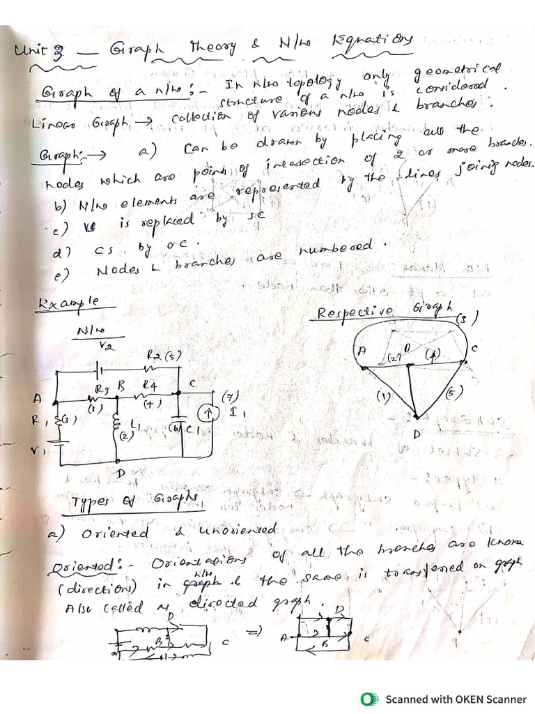 Unit 3 Notes-Graph Theory | PDF