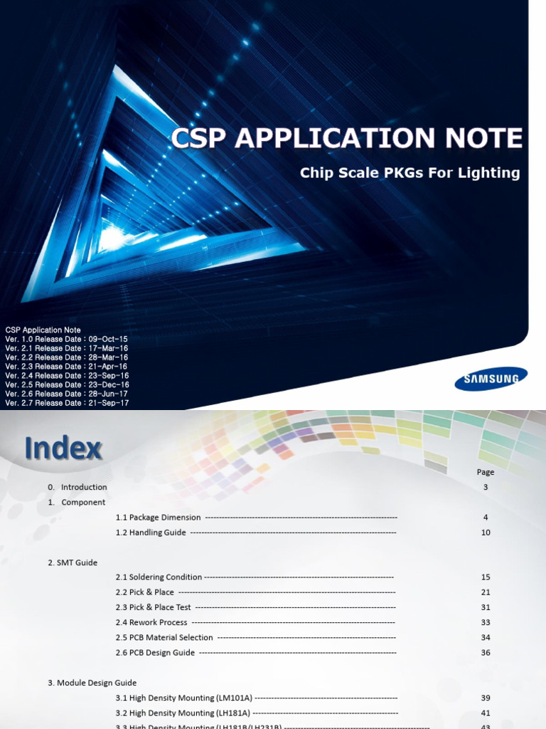 CSP - LED Soldering Guide | PDF | Printed Circuit Board | Soldering