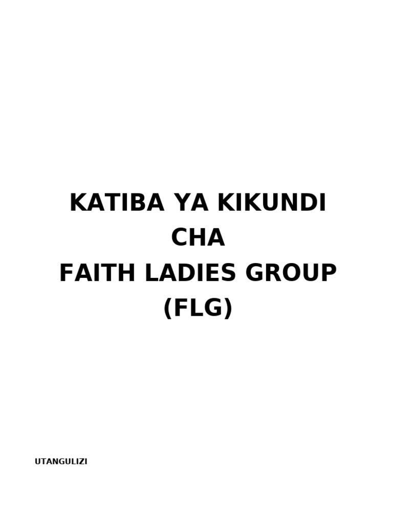 Katiba Ya Kikundi | PDF