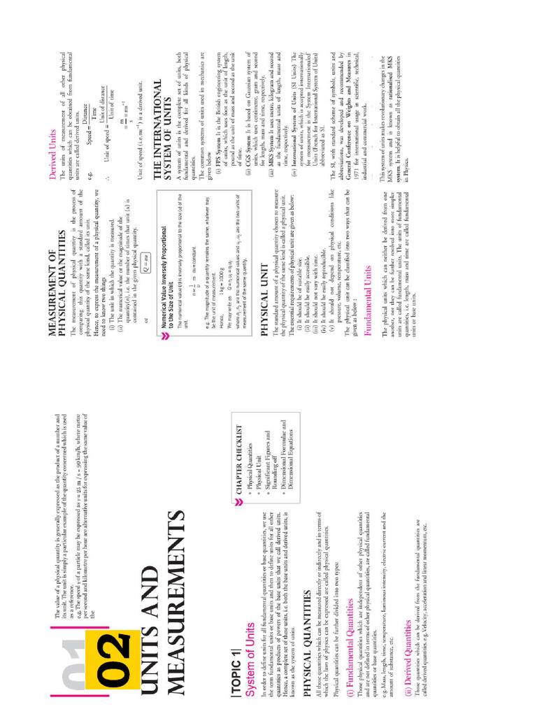 Capter Units and Measurement | PDF