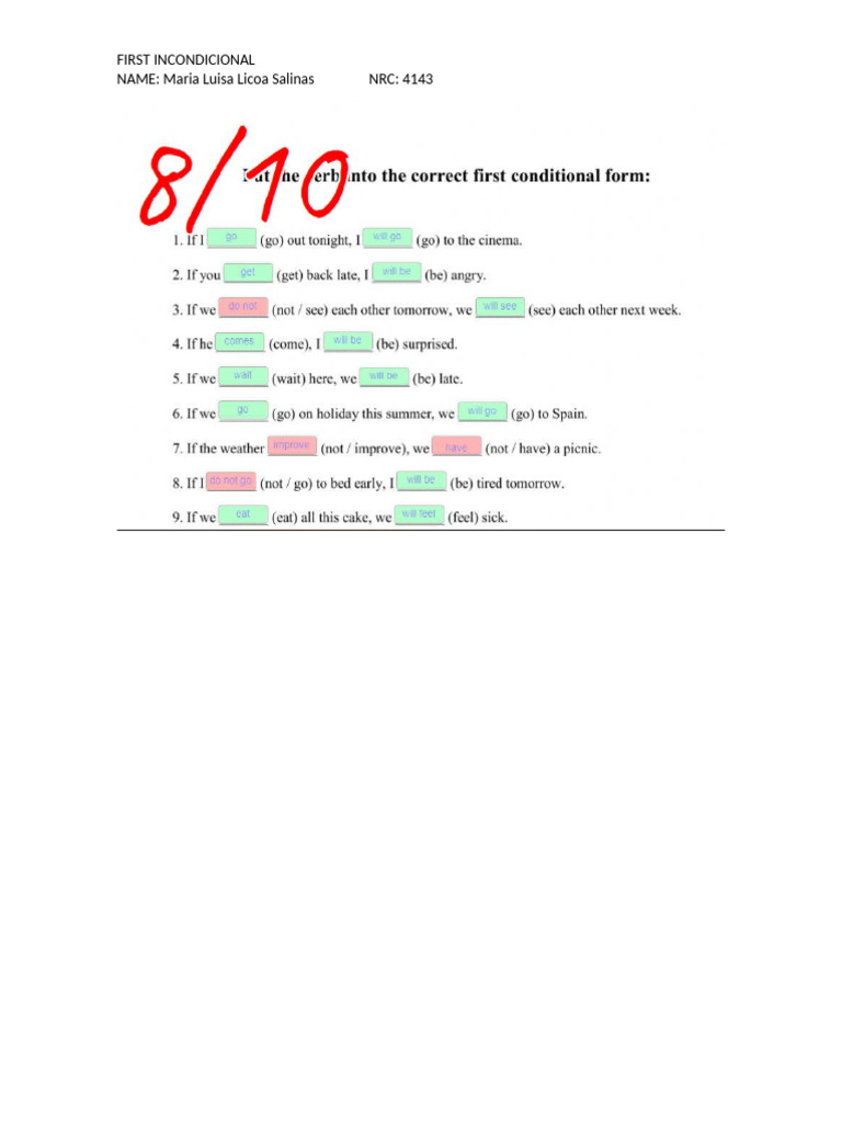 First Condicional | PDF