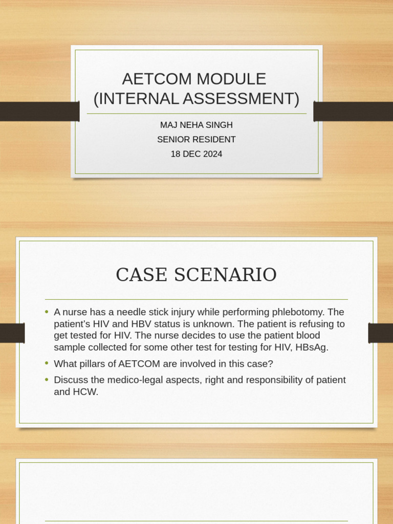 AETCOM NSI | PDF | Informed Consent | Diagnosis Of Hiv/Aids