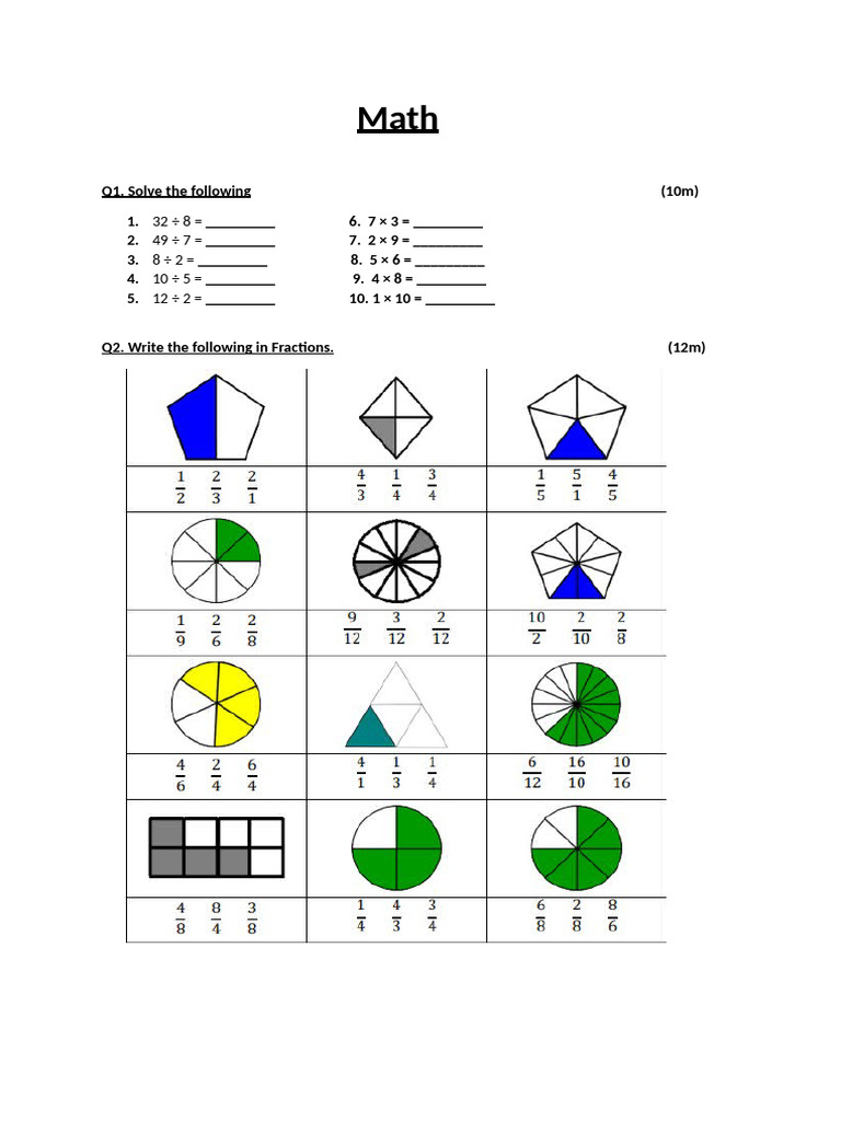 Math | PDF