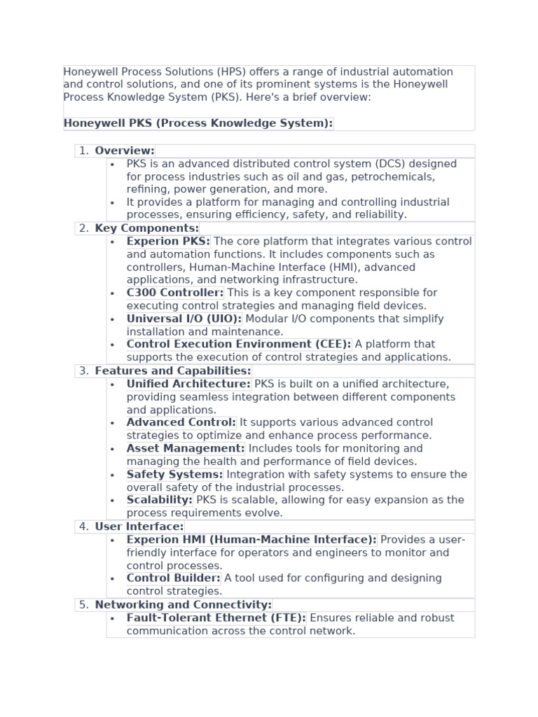 Honeywell Process Solutions | PDF | Computer Network | User Interface