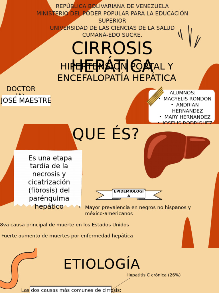 Cirrosis Hepática | PDF | Cirrosis | Hepatitis