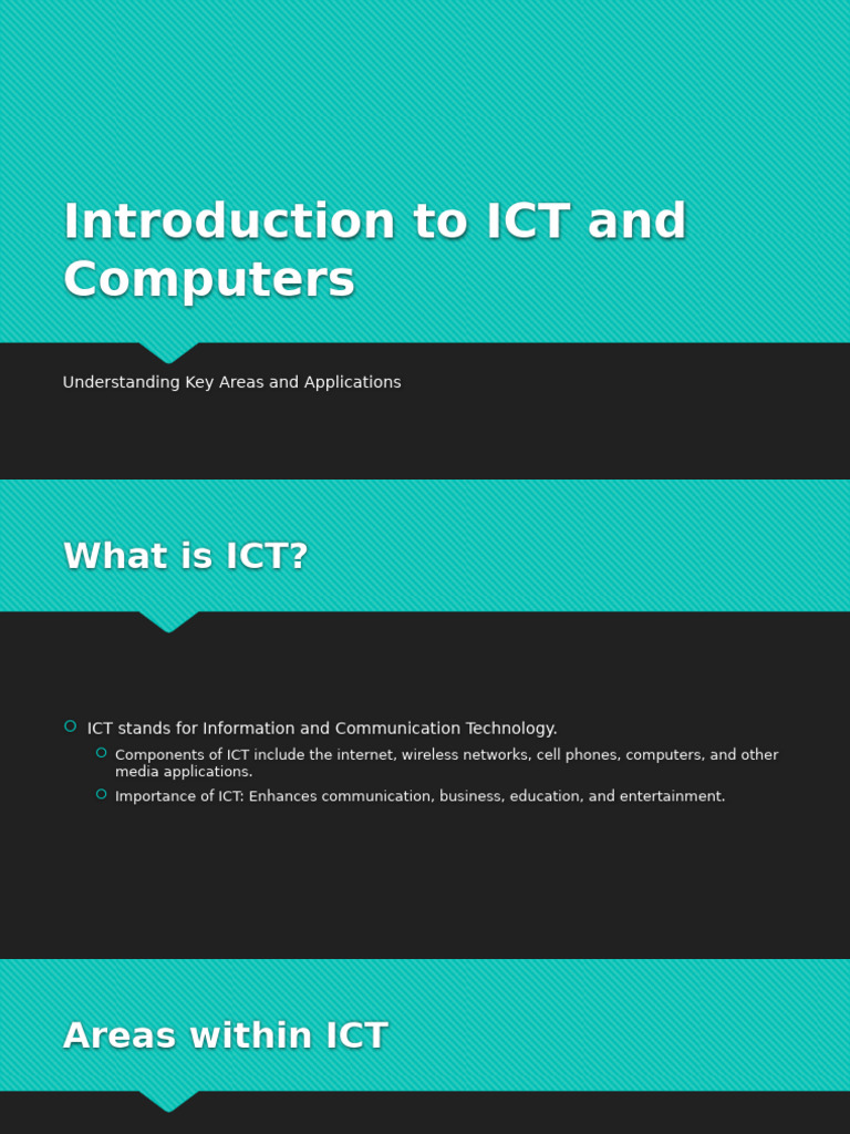 Introduction to ICT and Computers | PDF | Computer Data Storage ...