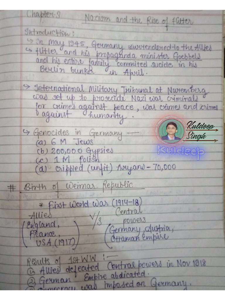 History ch3 Nazism and Hitler | PDF