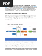 SAP-Order To Cash (OTC) Process - 1 | PDF | Receipt | Invoice