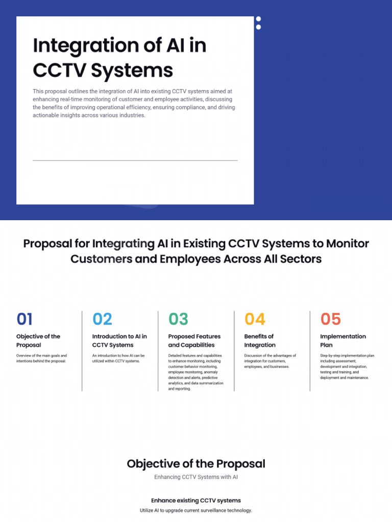 Proposal For Integrating AI in Existing CCTV Systems | PDF