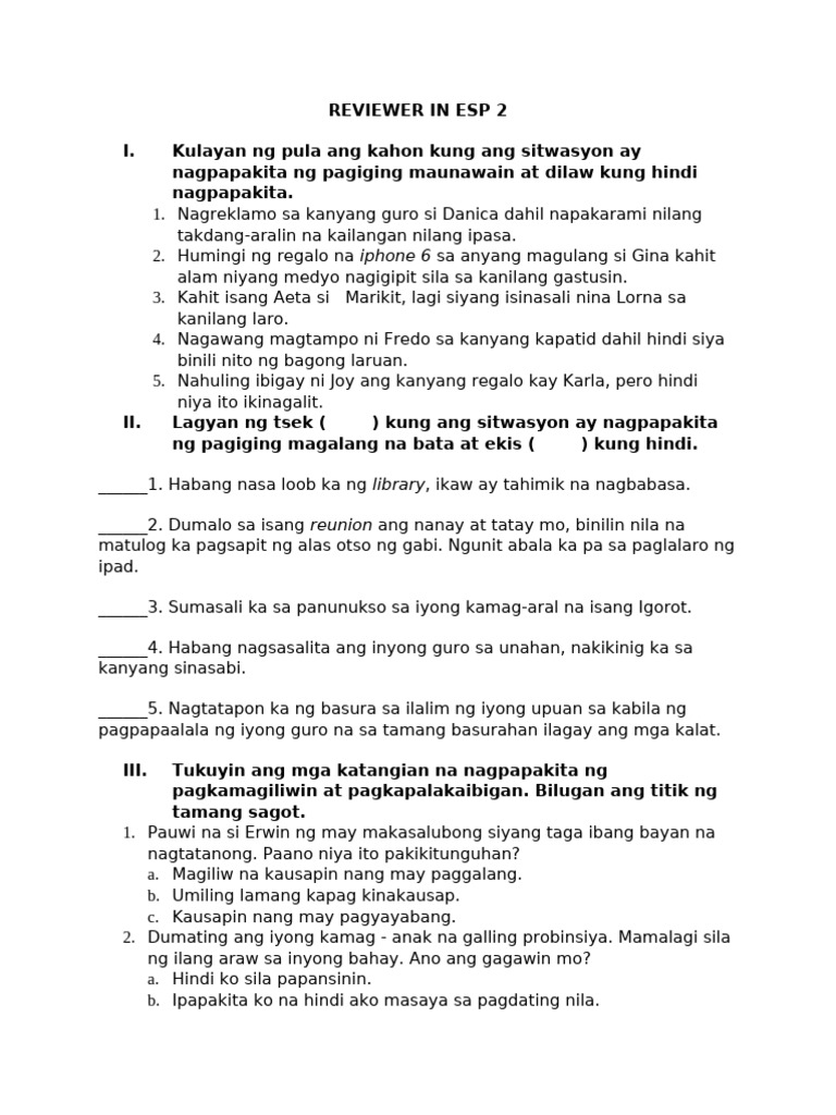 Reviewer in Esp 2 | PDF