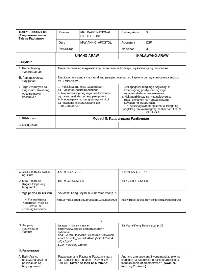 3rd ESP9-DLL Fin - Docx-Pdf2.0 | PDF