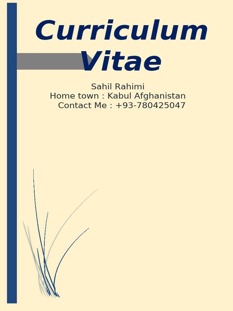 Job Application: Sahil Rahimi | PDF